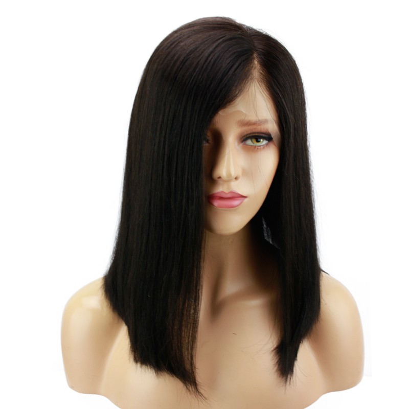 Jual Wig Bob cewek untuk kulit hitam manis wig asli rambut | Shopee ...
