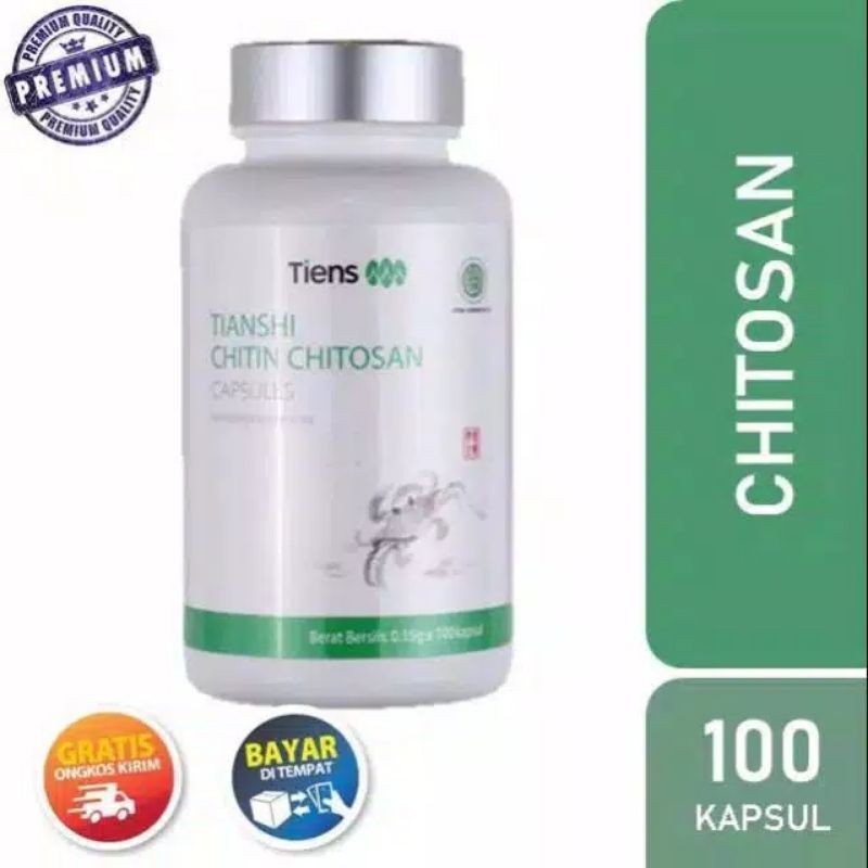 Jual Pelangsing Badan Chitin Chitosan Original (Kemasan Full 100 Kapsul ...