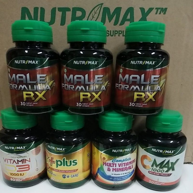 Jual Nutrimax Vitamin Stamina Pria Male Formula Rx Shopee Indonesia