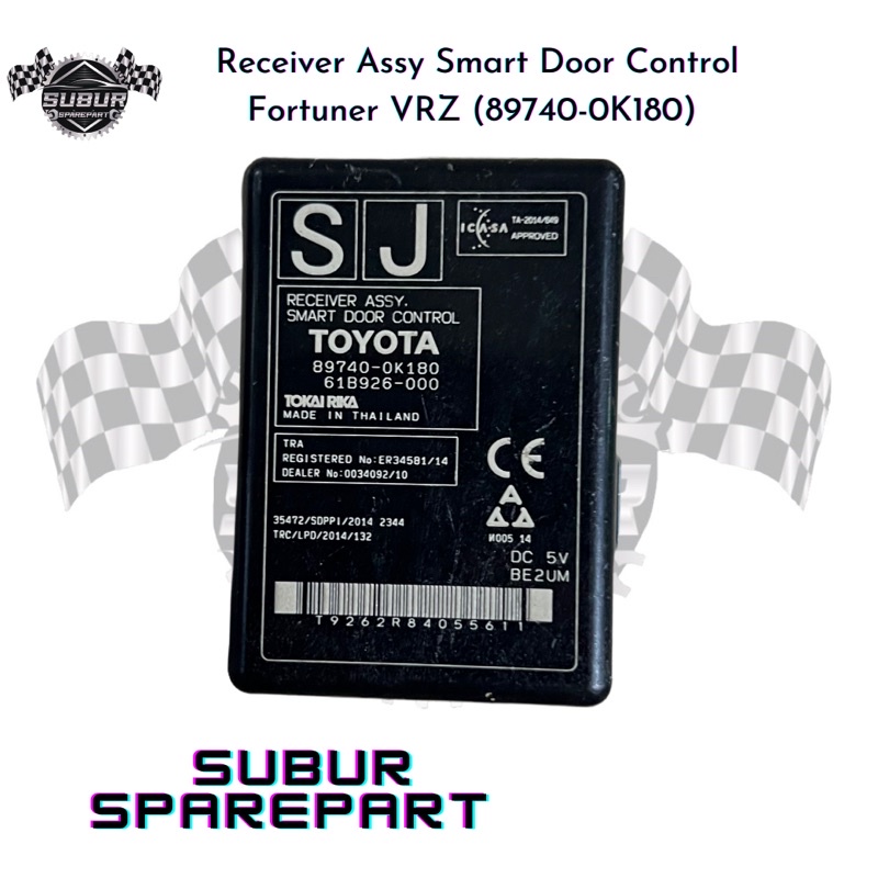 Jual Receiver Assy Smart Door Control Fortuner VRZ (89740-0K180) | Shopee Indonesia