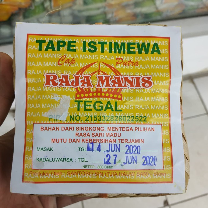 Jual Tape Singkong Istimewa Raja Manis Tegal / Besek /pics | Shopee ...