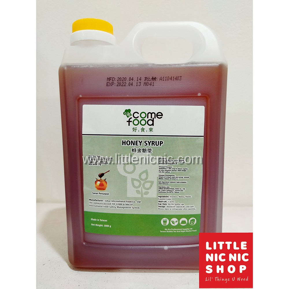 Jual Come Food Honey Syrup Sirup Madu 3 KG | Shopee Indonesia