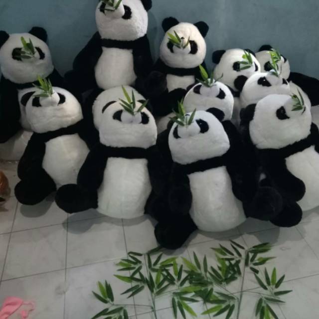 Jual Boneka Panda Duduk Makan Rumput Jumbo | Shopee Indonesia