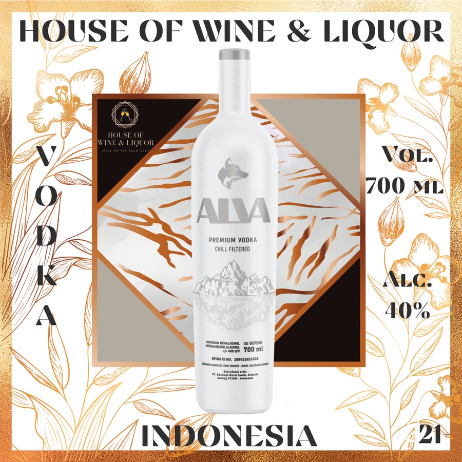 Jual Alva Premium Vodka Original 700 ML | Shopee Indonesia