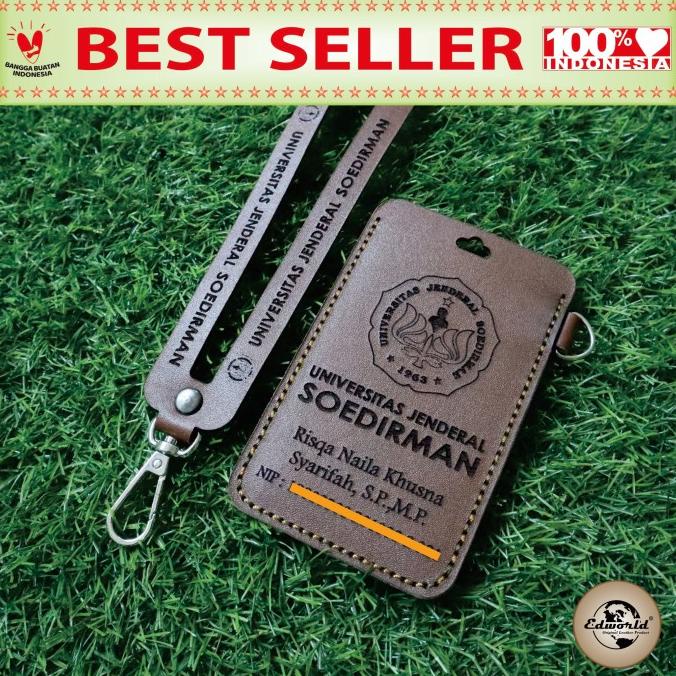 Jual [[COD]] ID CARD HOLDER KULIT COSTUM NAMA & INTANSI/PERUSAHAAN 1 ...