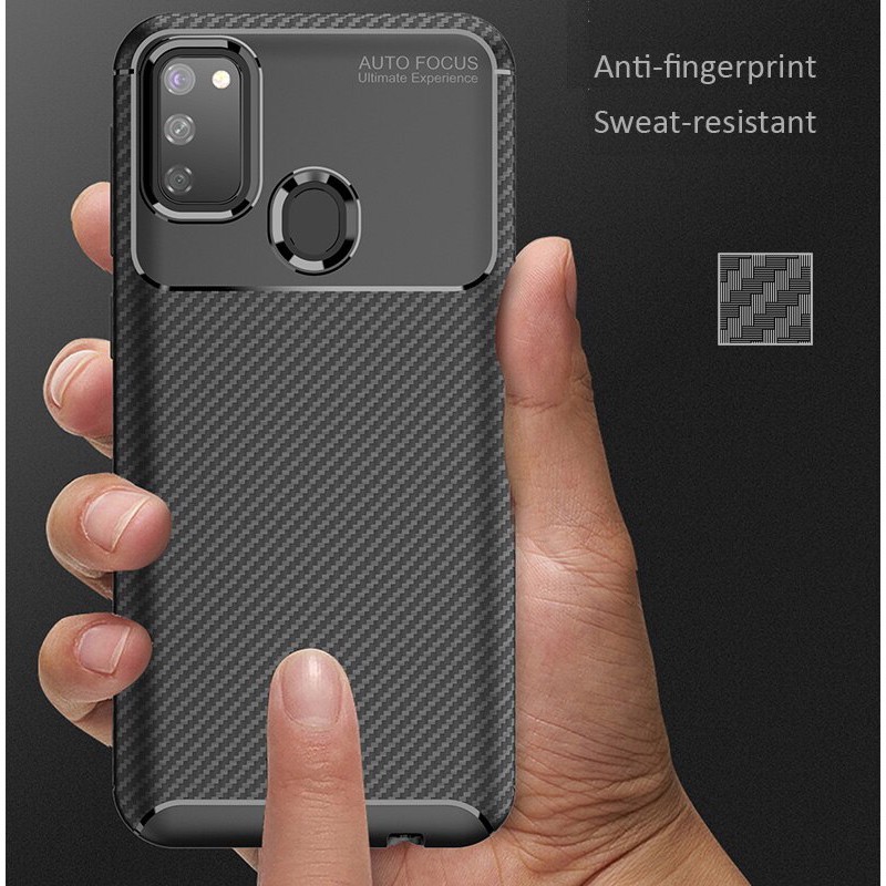 Jual Case Samsung M21 M30S M31 Armor Black Terbaru Soft Case Carbon ...