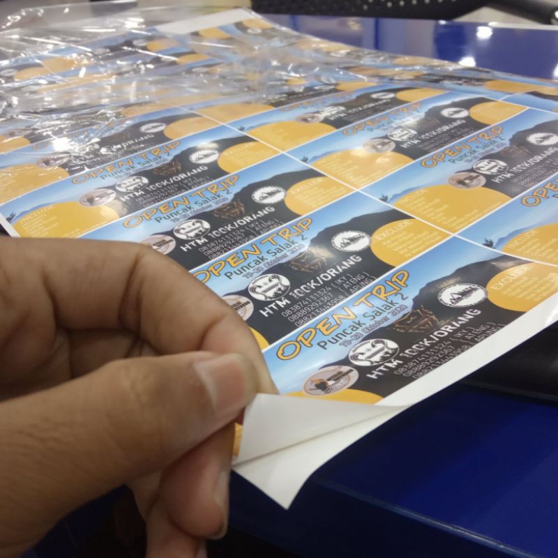 Jual Stiker Label Desain Custom / Cetak Stiker / Jasa Desain | Shopee ...