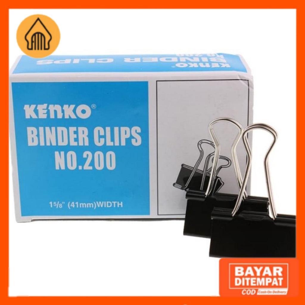 Jual Binder Clip Penjepit Kertas Joyko no. 200 ukuran 41mm | Shopee ...