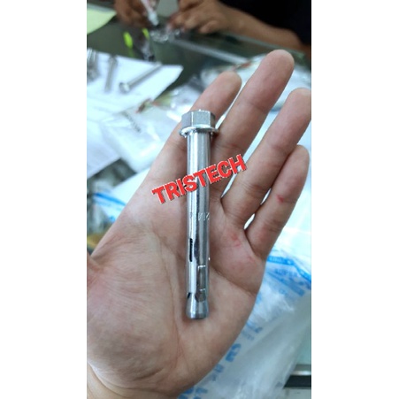 Jual DYNABOLT GALVANIS 12X100 DINABOLT M12 DINABOL PUTIH SLEEVE ANCHOR ...