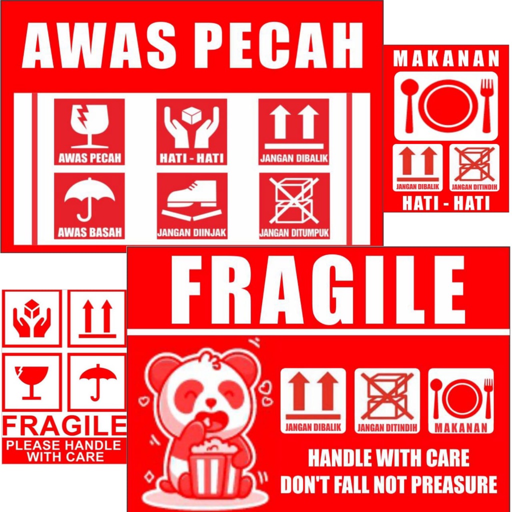Jual STIKER FRAGILE MURAH#LABEL FRAGILE STIKER bisa COD | Shopee Indonesia