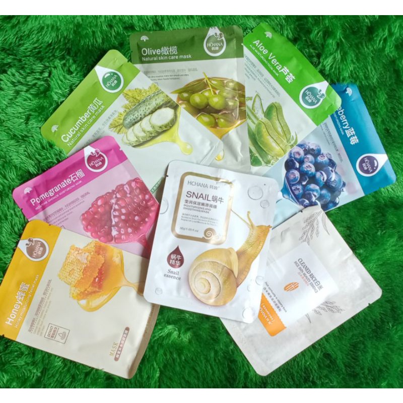 Jual [ViraOlshopSmd]Masker Topeng Wajah/HCHANA NATURAL SKIN CARE SHEET ...