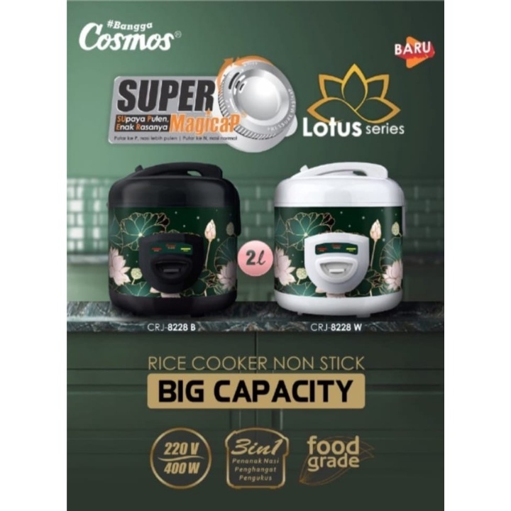 Jual Cosmos Rice Cooker / Magicom 2 Liter 3in1 CRJ-8228 2L Penanak ...