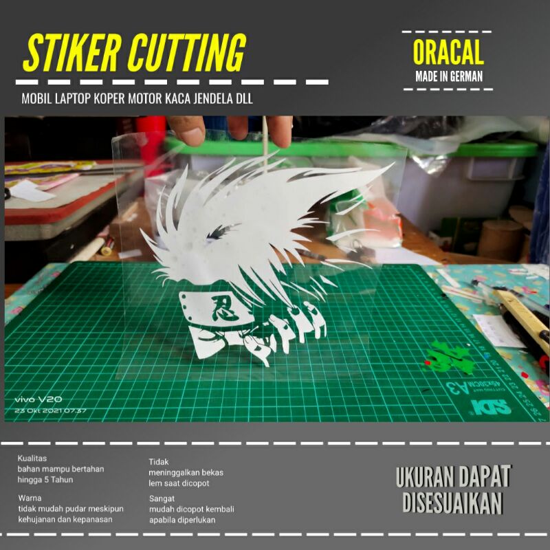 Jual STIKER KAKASHI CUTTING BAHAN ORACAL CUSTOM | Shopee Indonesia