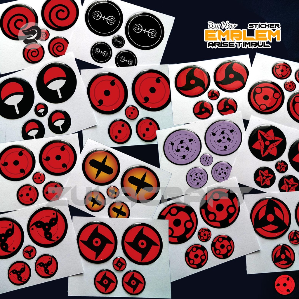 Jual Produk - Stiker Motor 1 Set Stiker Motor Edisi Serial Naruto Logo ...