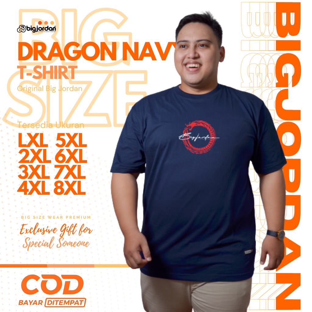 Jual BAJU BIG SIZE MOTIF NAGA KAOS UKURAN JUMBO OVERSIZE XXL XXXL 4XL ...