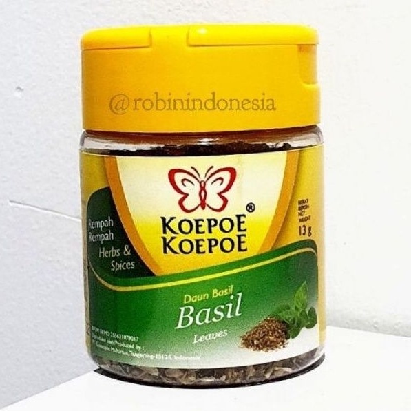 Jual Basil Leaves 13 gr Koepoe Daun Basil Rempah Herb Bumbu Dapur ...