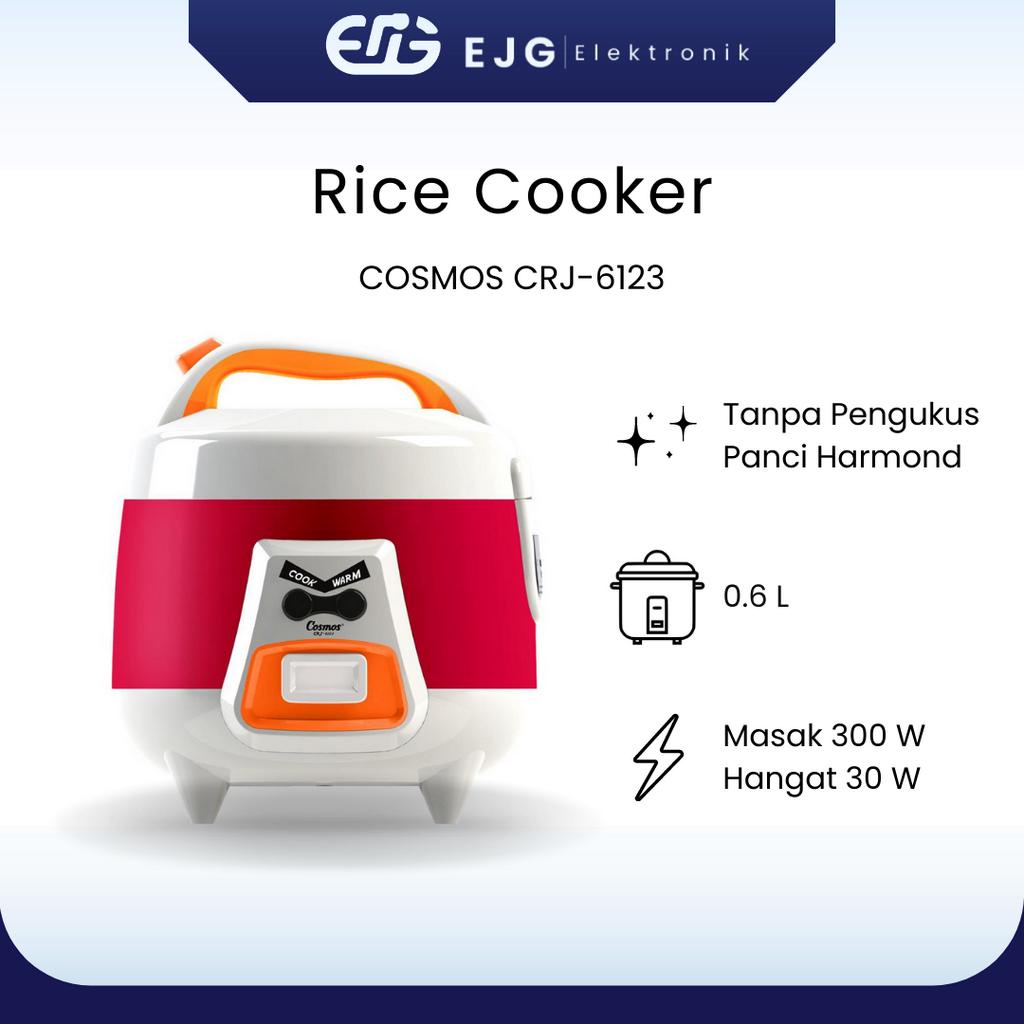 Jual Mini Rice Cooker Cosmos Magic Com 0,6 Liter Harmond CRJ-6123 ...