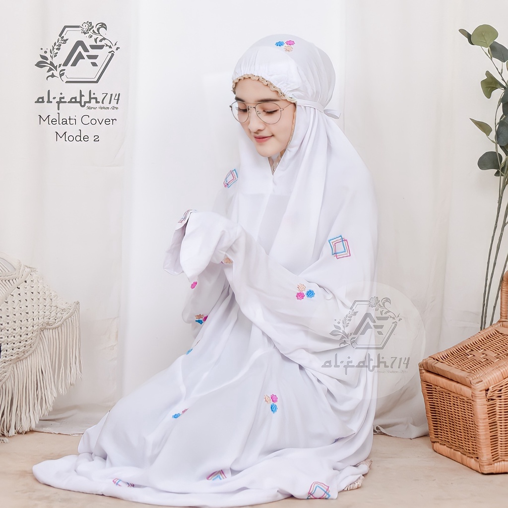 Jual Mukena Terusan Dewasa Putih Mukenah Lajuran Bordir Mukena ...