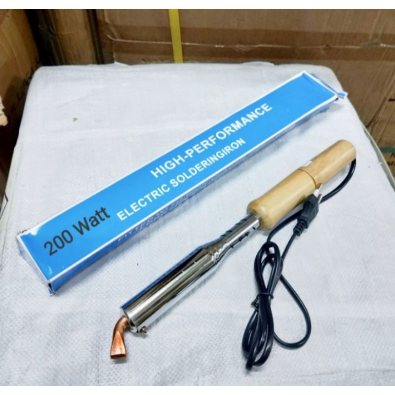 Jual solder Electric solder 200w - solder gagang kayu 200w | Shopee ...
