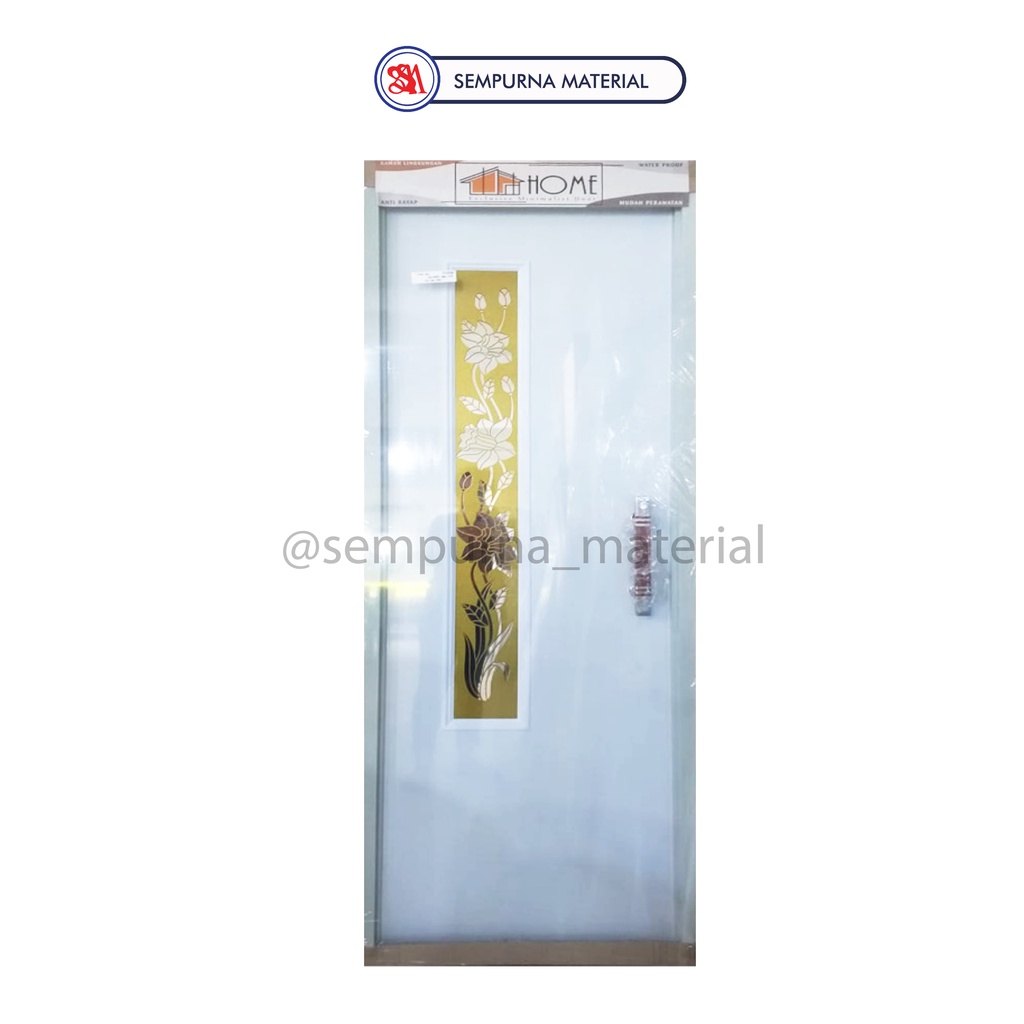Jual Pintu WC - PVC Minimalis 1/2 Kaca | Shopee Indonesia