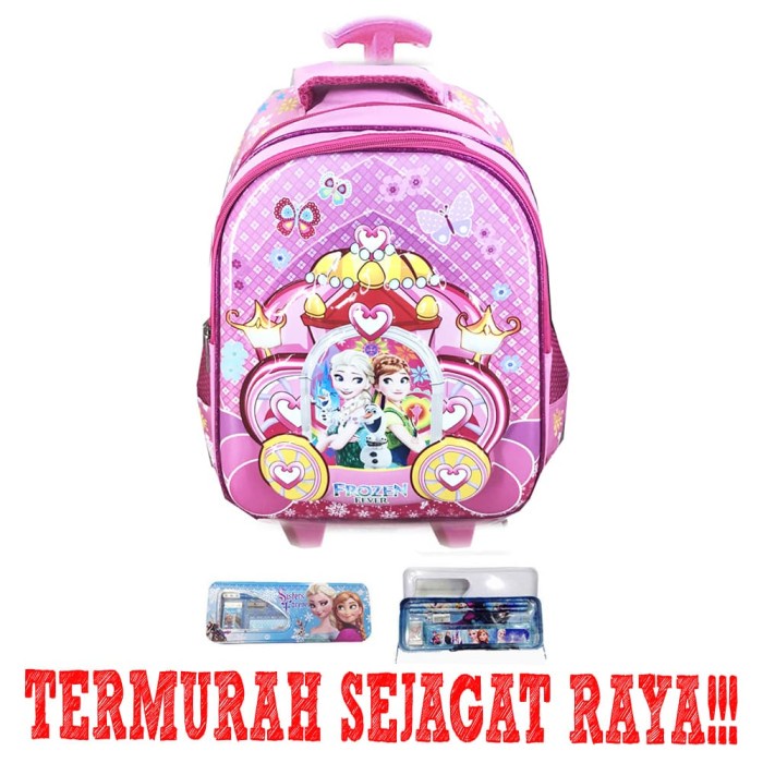 Jual ANAK-KOPER-TAS- TAS TROLEY SEKOLAH ANAK TK 6D IMPORT FROZEN FEVER ...
