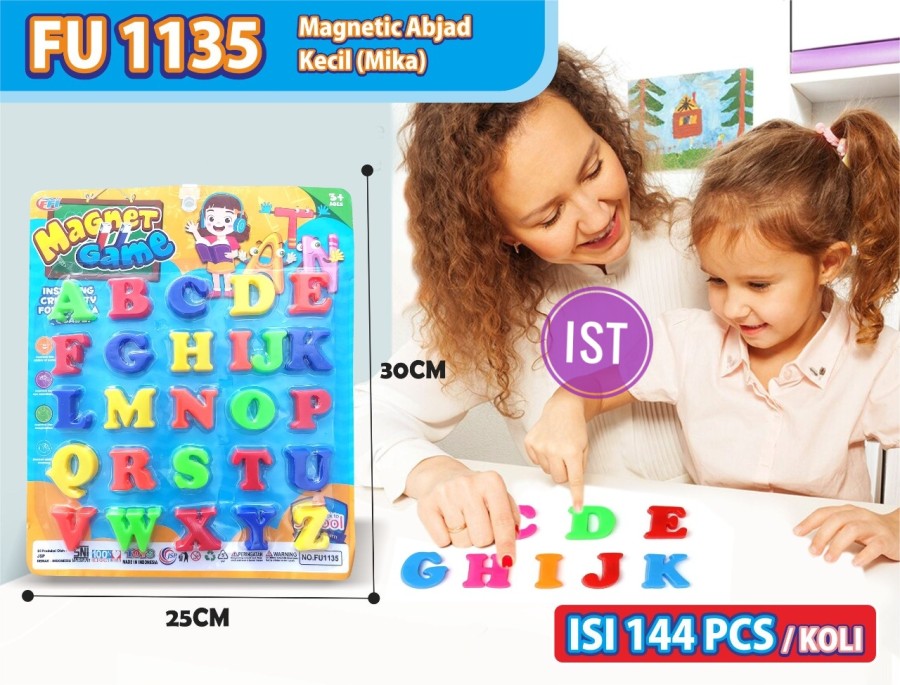Jual Mainan Magnetic Game Huruf Abjad Kecil No FU1135 | Shopee Indonesia