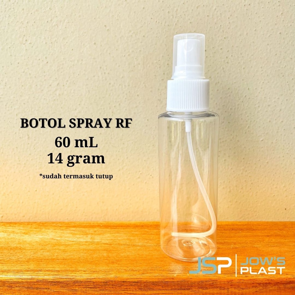 Jual Botol Spray RF BENING TEBAL 60 mL | Botol PET Sprai Neck 18 60 mL ...