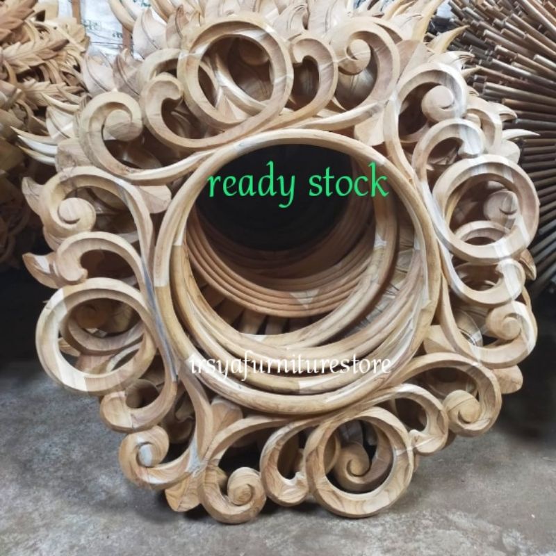 Jual Pigura Mentahan Termurah Kayu Jati / Bingkai Cermin Jati / Wall ...