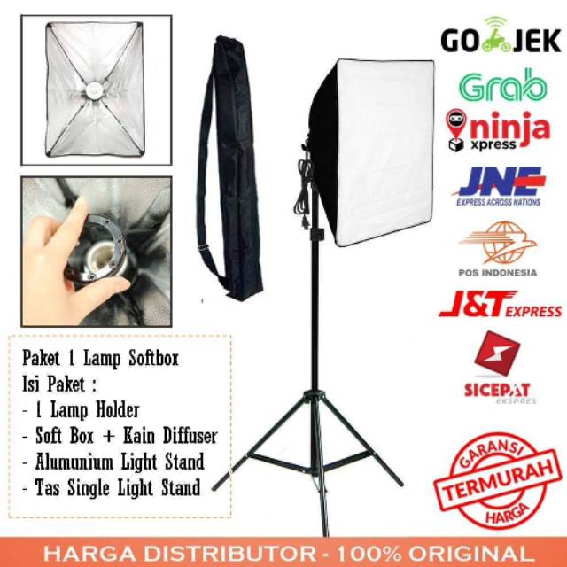 Jual PAKET A1 Studio Foto Continuous Light Stand 2 M + 1 Socket E27 ...