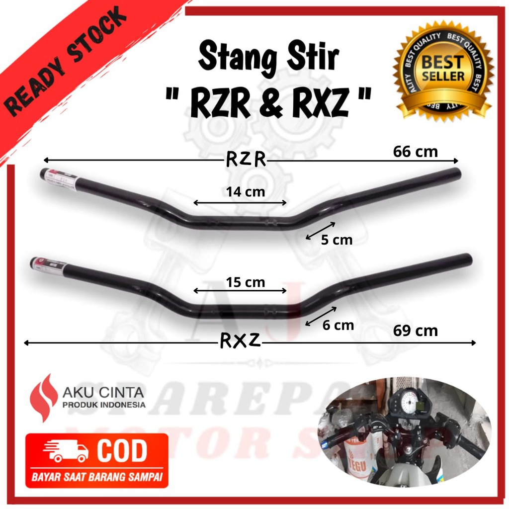 Jual Stang Setang Stir Setir Motor RZR RXZ Roadrace Balap Herex ...