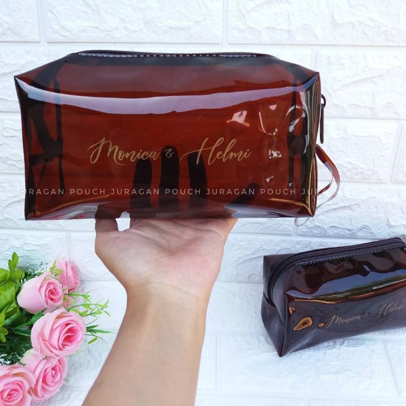 Jual (Minimal order 100 pcs) ##POUCH BOXY MIKA 18X9X7 CM Souvenir pouch ...