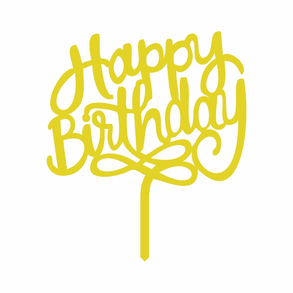 Jual Cake Topper - Tulisan Happy Birthday - T08 | Shopee Indonesia