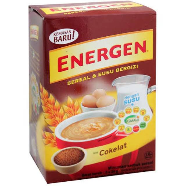 Jual ENERGEN COKLAT BOX 5`S @ 30G RAMAYANA CENGKARENG | Shopee Indonesia