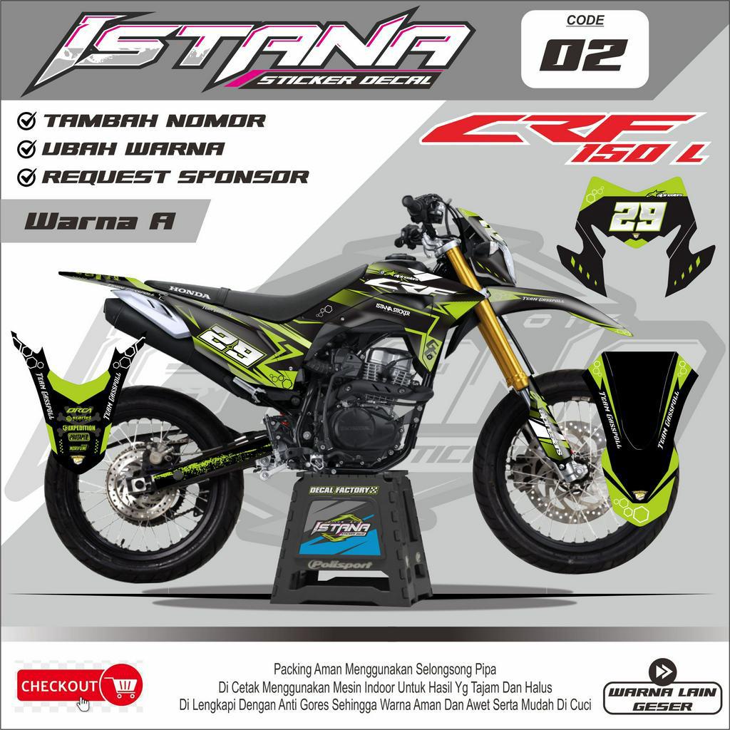 Jual Decal Sticker CRF 150 L- Fullbody-Dekal stiker CRF 150L Trail Supermoto new desain | Shopee ...