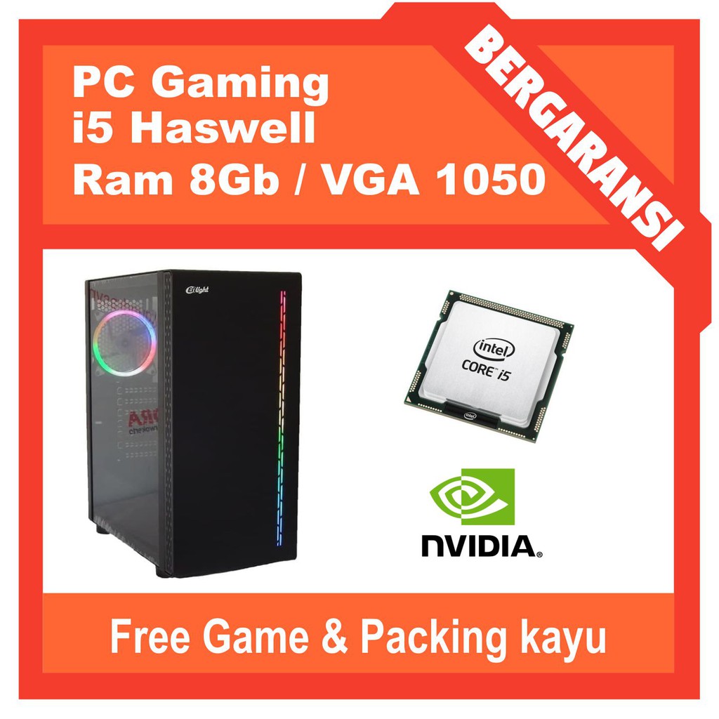Jual PC Gaming Intel core i5 Haswell ft VGA GTX 750TI 4GB | RAM 16GB ...