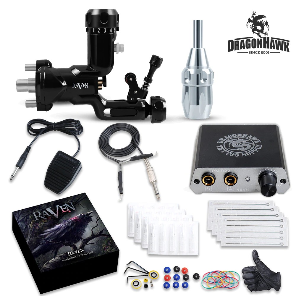 Jual PRODUK IMPORT TOP Tattoo kit Airfoil Rotary Machine Gun Power ...