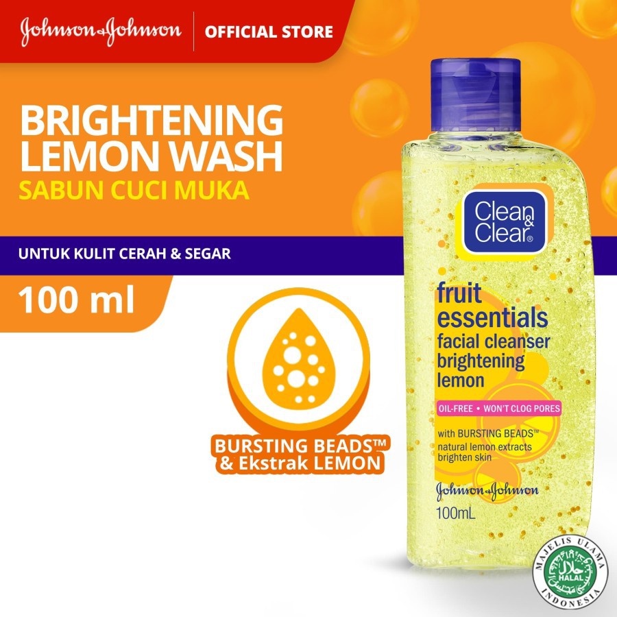 Jual Clean&Clear Face Cleanser Lemon 100ml | Shopee Indonesia