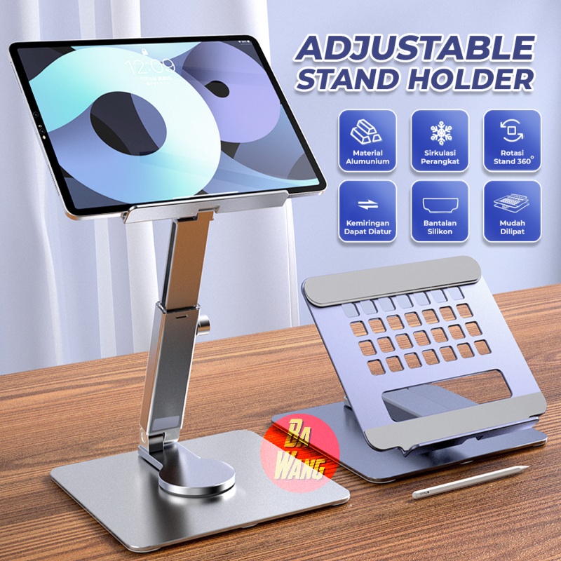 Jual Stand Standing Holder Dudukan Meja Putar Universal Phone Tablet ...