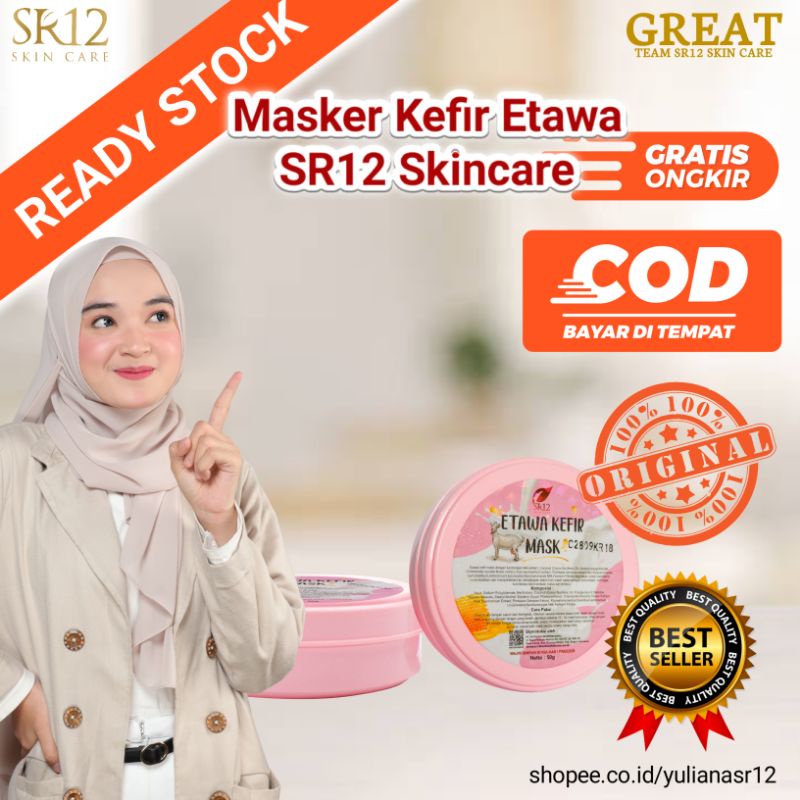 Jual Masker Kefir Etawa SR12 Herbal Skincare Kosmetik Etawa Kefir Mask ...