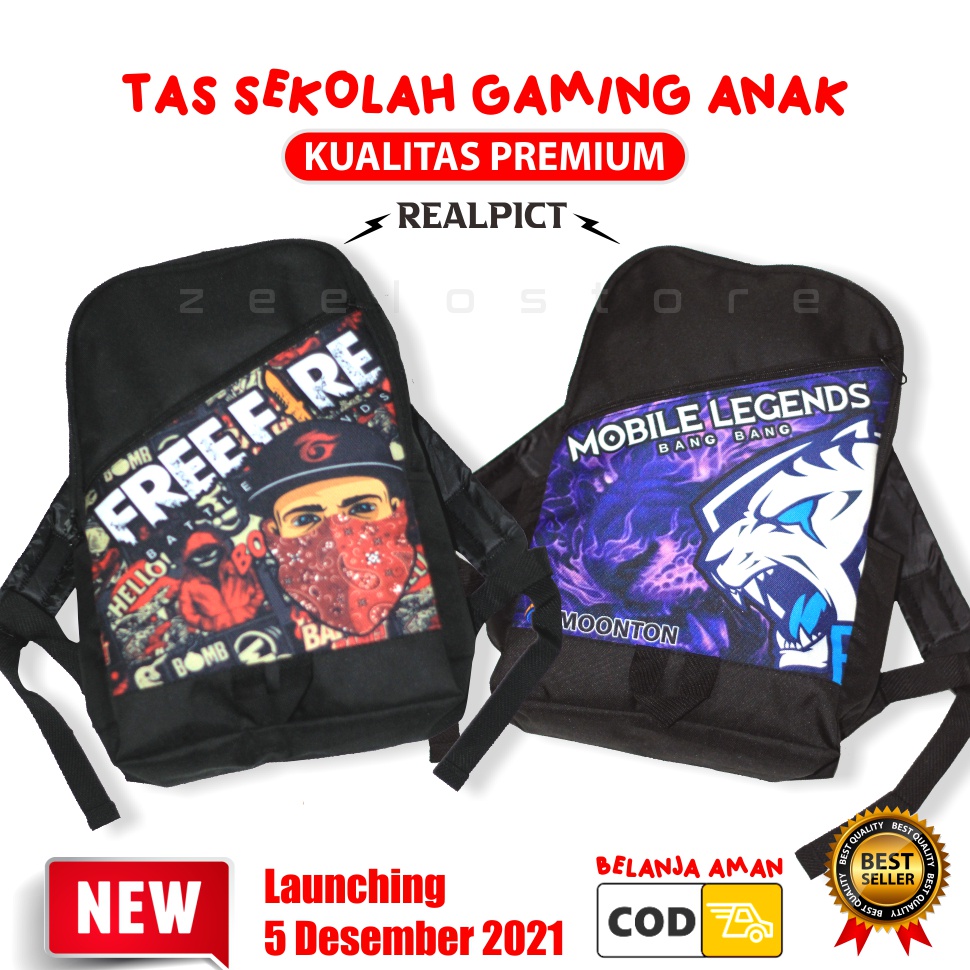 Jual Tas Sekolah Free Fire & Mobile Legend | Shopee Indonesia