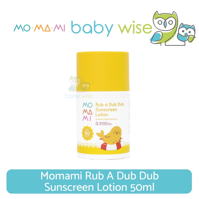 Jual Momami Rub A Dub Dub Sunscreen Lotion 50ml | Shopee Indonesia