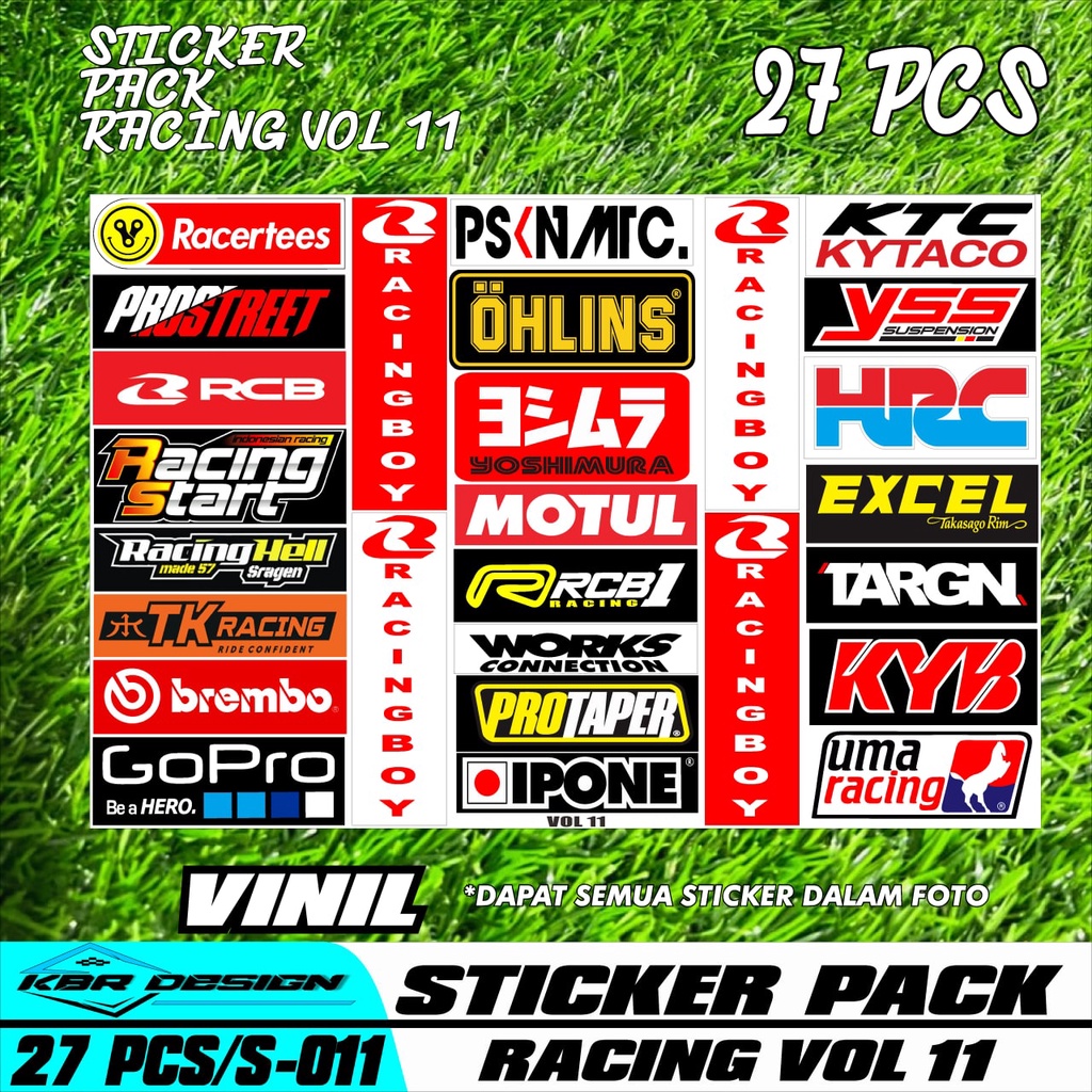 Jual STIKER PACK RACING / STIKER PACK / STIKER MOTOR / STICKER CUTTING ...