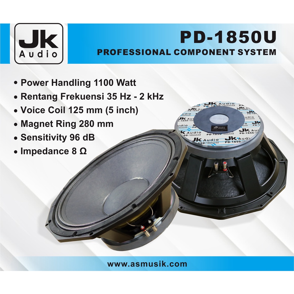 Jual Speaker PD 1850U Jk Audio PD 1850 U Magnet Full | Shopee Indonesia
