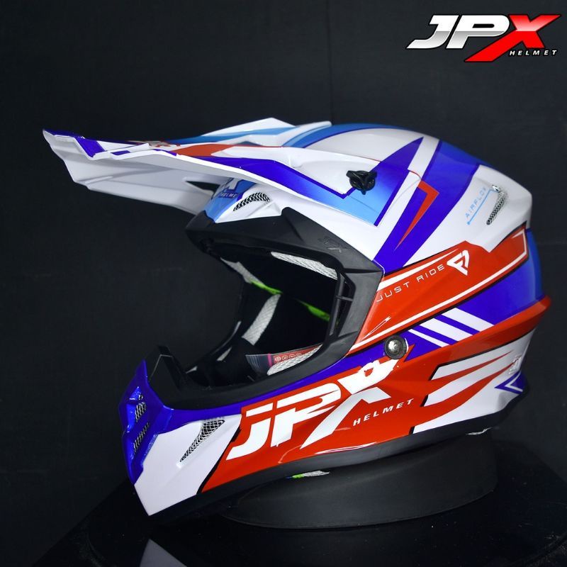 Jual HELM JPX CROSS X36 WHITE PEARL ORI HELM CROSS JPX X36 PUTIH HELM ...