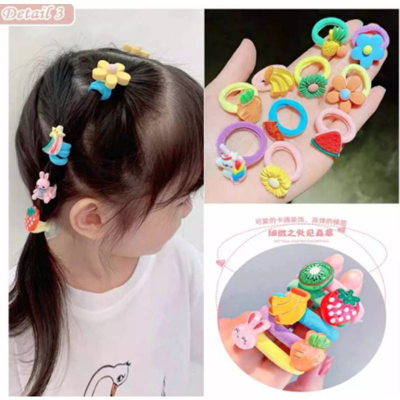 Jual ikat rambut anak 10 pcs/set | Shopee Indonesia