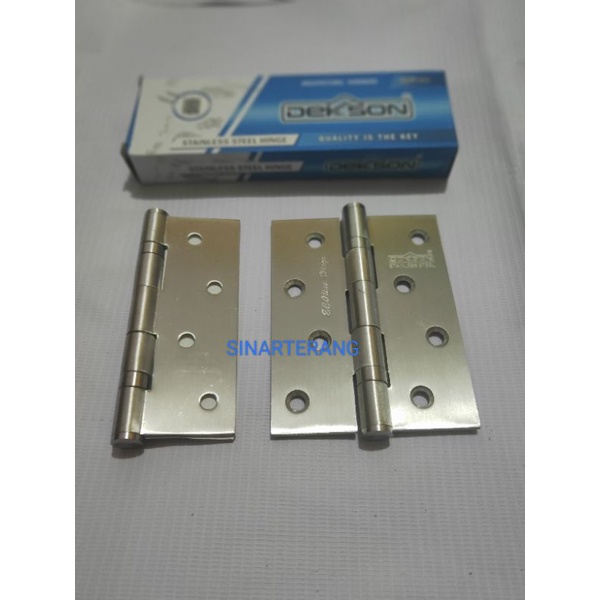 Jual Engsel 4" dekson stainless ecoline 4"x3x2 mm 2bb, engsel dekson 4 ...