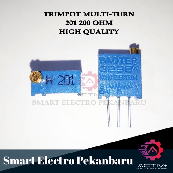 Jual ORIGINAL TRIMPOT 201 200 OHM MULTI-TURN POTENSIO METER MULTITURN ...