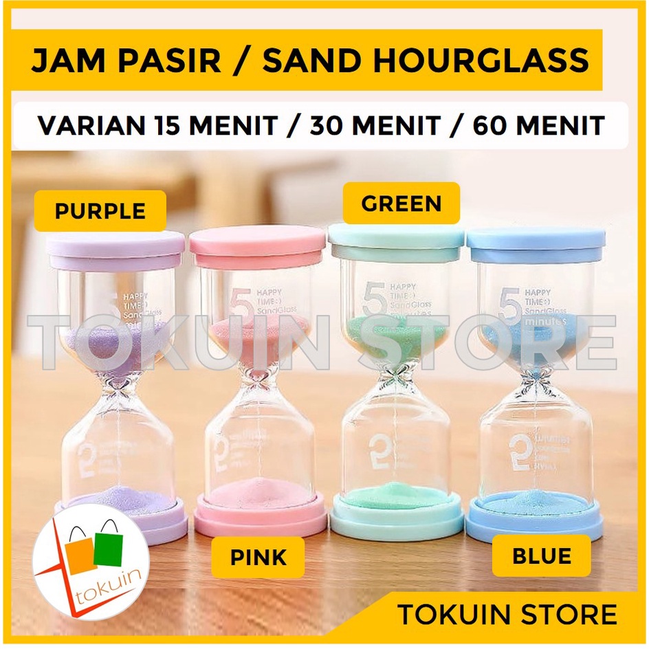 Jual Jam Pasir Hour Glass Sand Timer Kaca Dekorasi Hourglass 15 30 60 ...