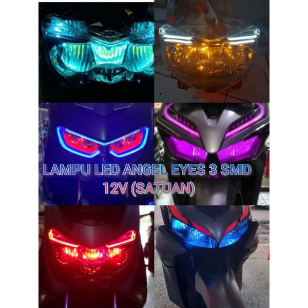 Jual Lampu Devil Eye 12/24 Led Dc 12v Demon Eye Fleksibel 12/24mata ...
