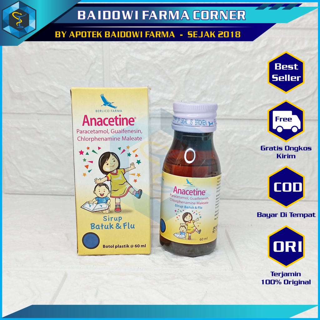 Jual ANACETINE SYRUP 60ML | Shopee Indonesia